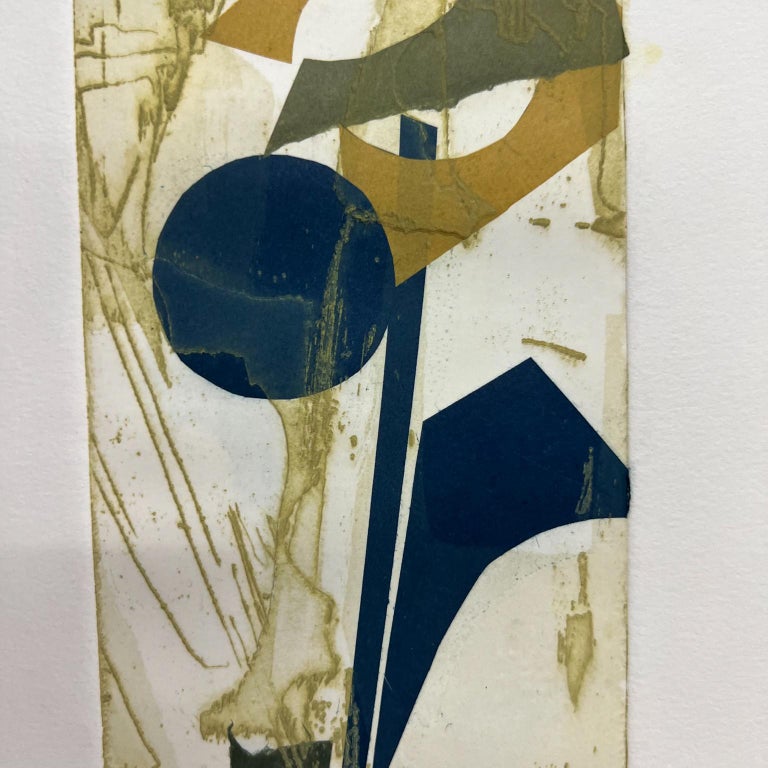Vintage Abstract Modern Artwork on Paper Signed Art For Sale at 1stDibs