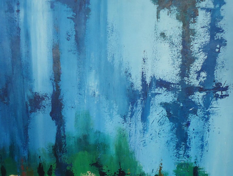 Vintage Abstract Painting Signed by Artist For Sale at 1stDibs