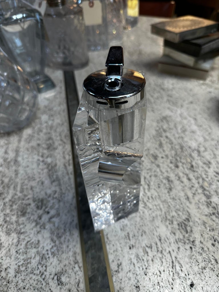 Vintage Acrylic Italian Lighter 1980 For Sale at 1stDibs