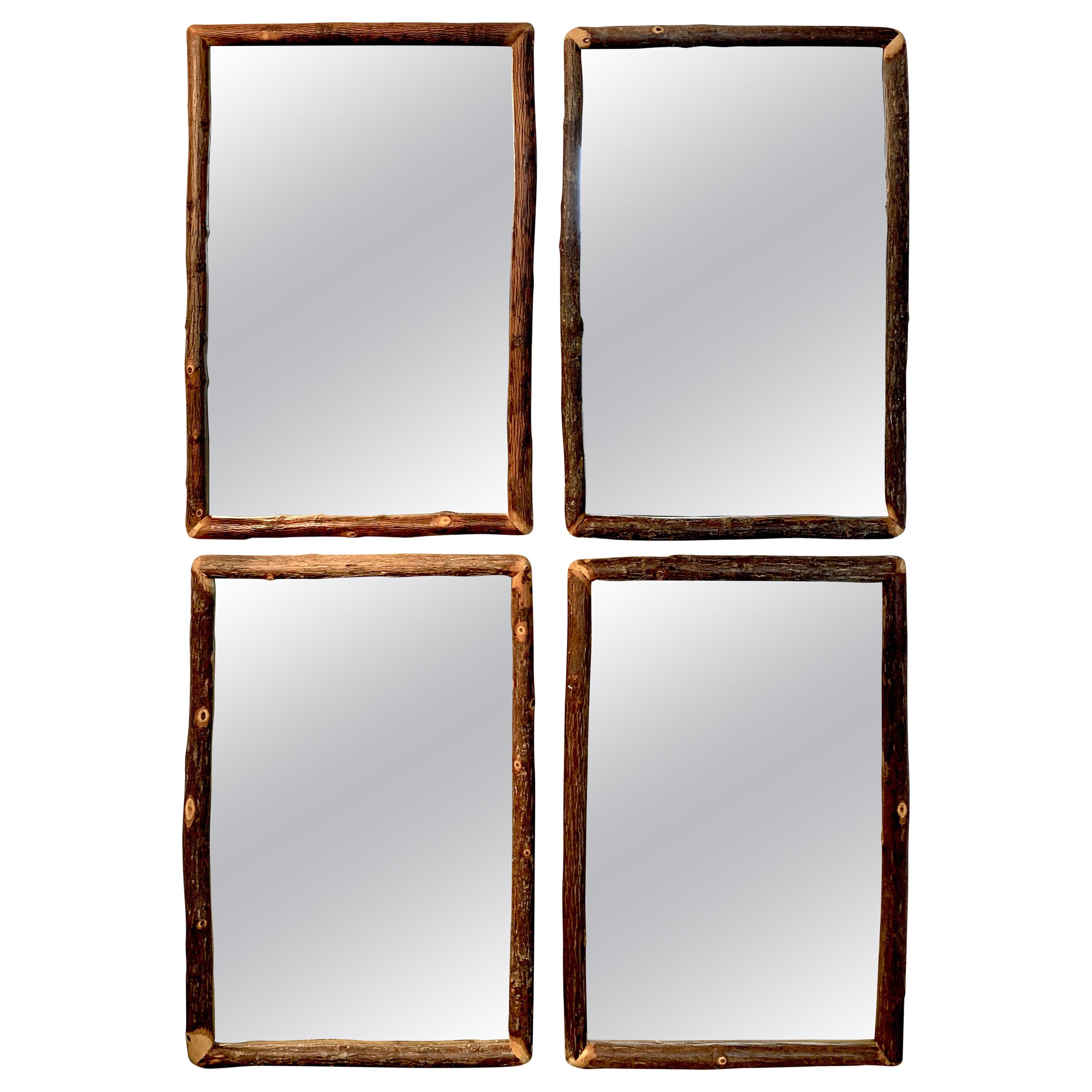 Vintage Adirondack Timber Mirror by Old Hickory For Sale at 1stDibs