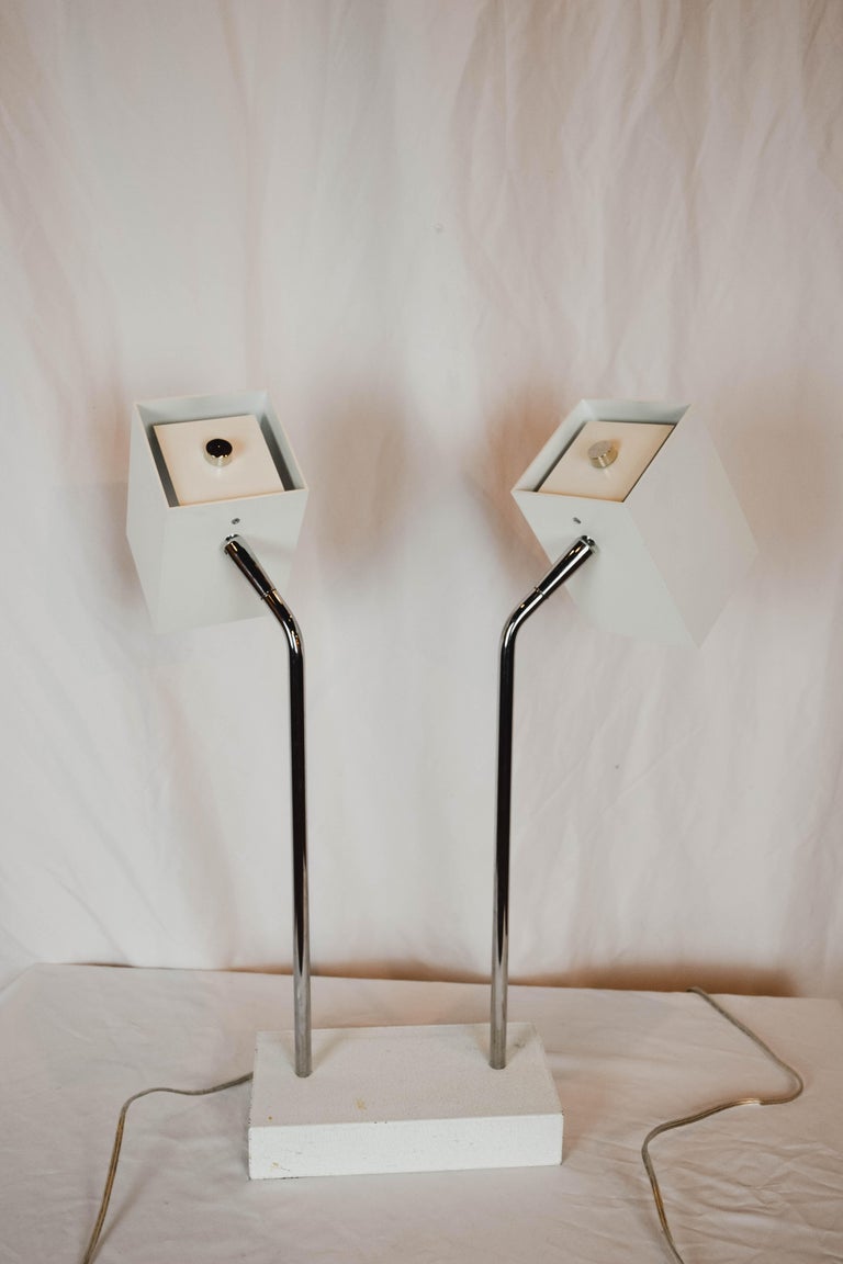 Vintage Adjustable Double Desk Lamp at 1stDibs