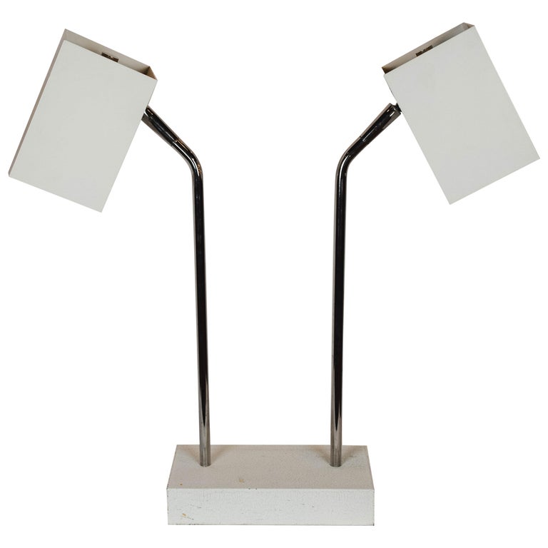 Vintage Adjustable Double Desk Lamp at 1stDibs