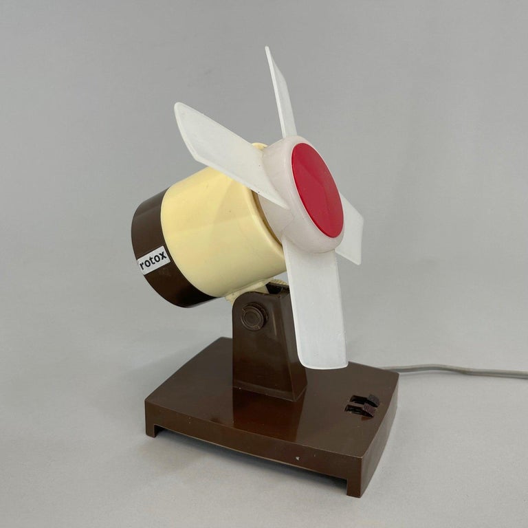 Vintage Adjustable Table Fan by Rotox, Czechoslovakia For Sale at 1stDibs