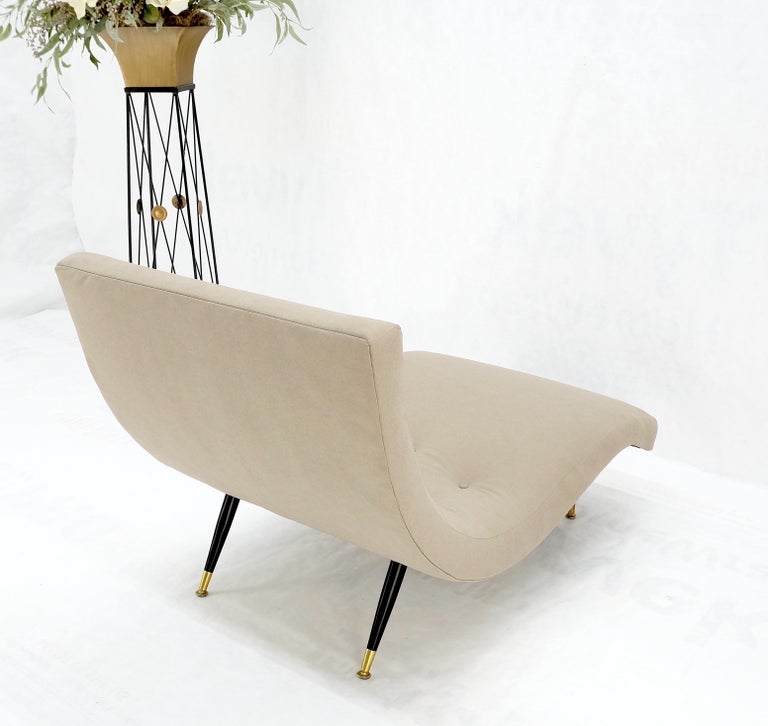 Vintage Adrian Pearsall Wave Chaise Lounge New Ultra Suede Alcantara ...