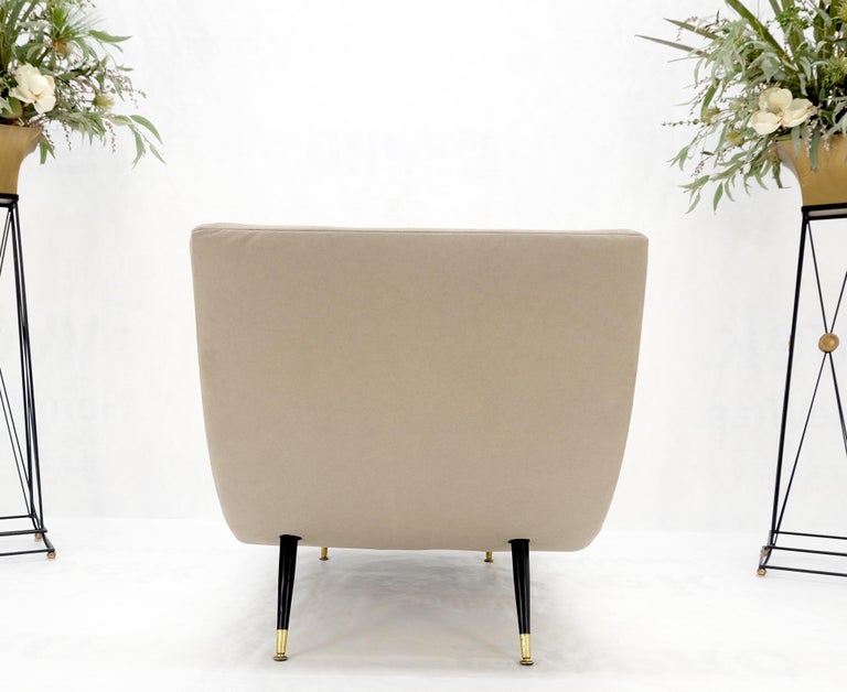 Vintage Adrian Pearsall Wave Chaise Lounge New Ultra Suede Alcantara Upholstery For Sale at 1stDibs