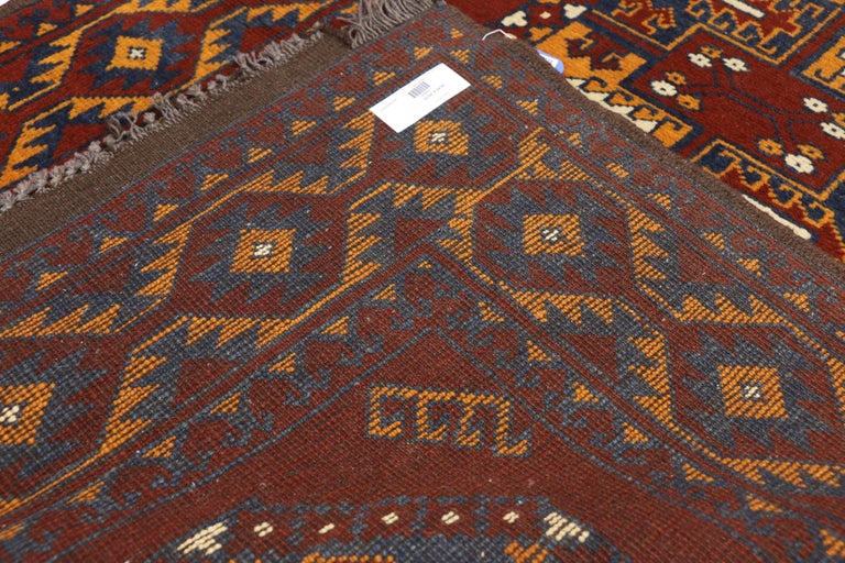 Vintage Afghan Rug with Mid-Century Modern Vibes and Tribal Style For ...