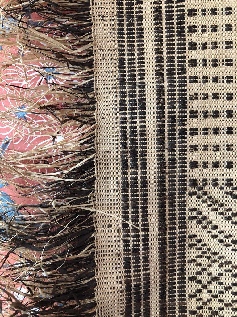 Vintage African 1880s Raffia Currency Cloth by the Tetela People of DR ...