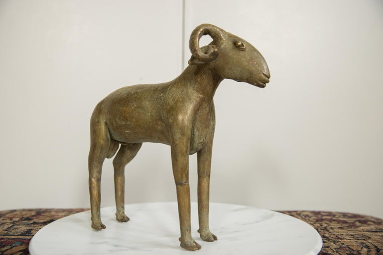 Vintage African Bronze Ram at 1stDibs