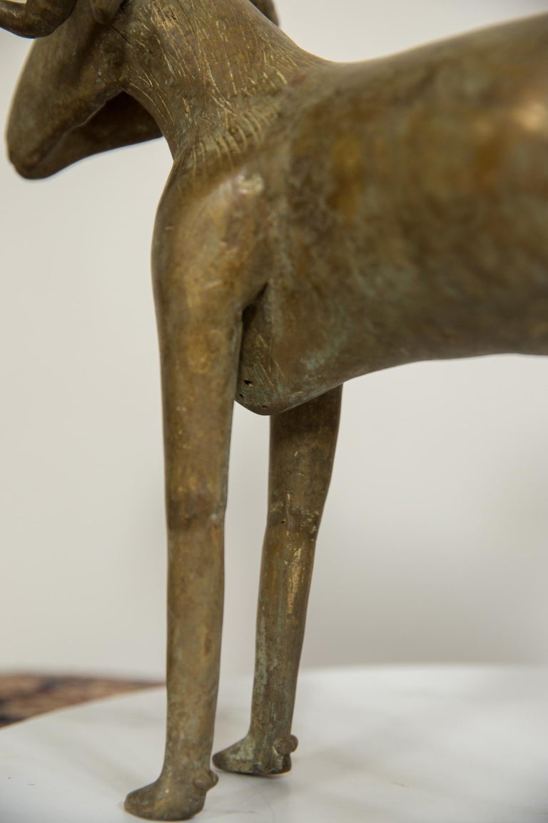 Vintage African Bronze Ram at 1stDibs