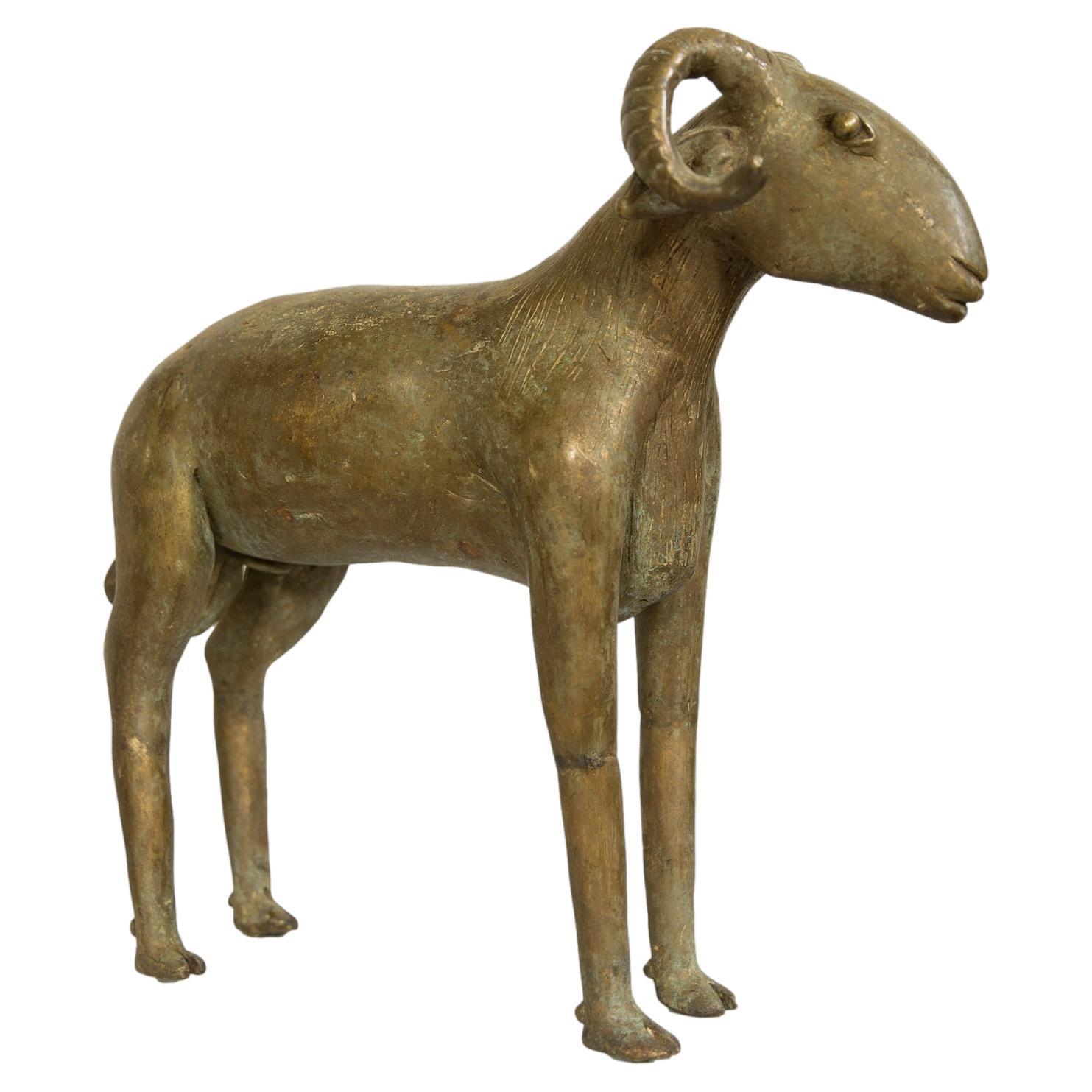 Vintage African Bronze Ram at 1stDibs