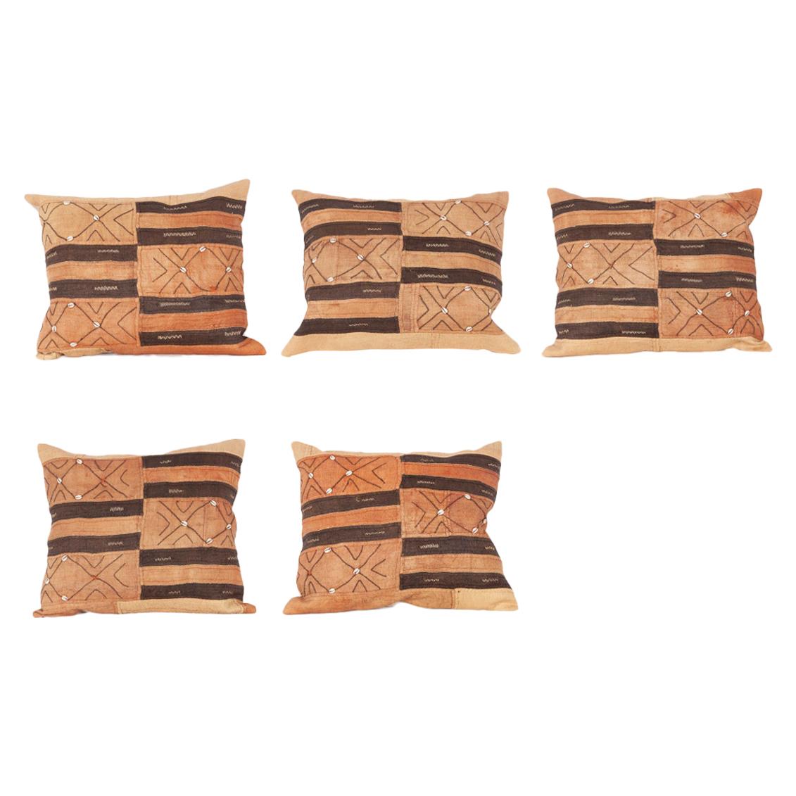 African Kuba Cloth Raffia Pillow Case For Sale at 1stDibs