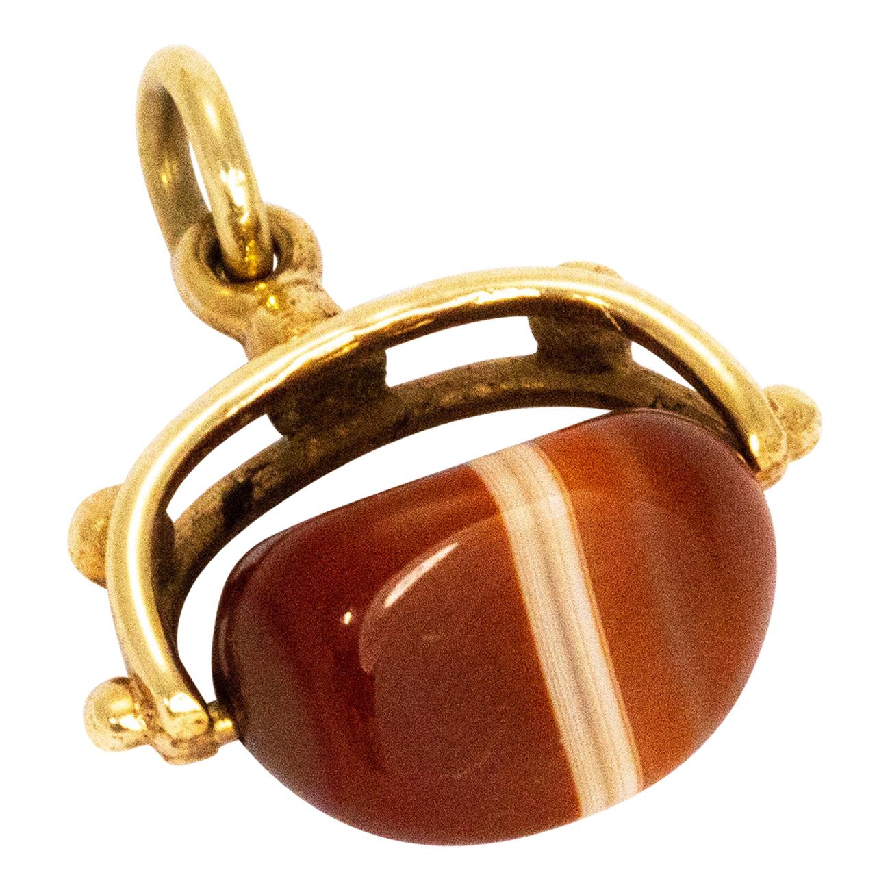 15 kt Regency Swivel Fob of Rock Crystal and Gold at 1stDibs | 15 kt gold