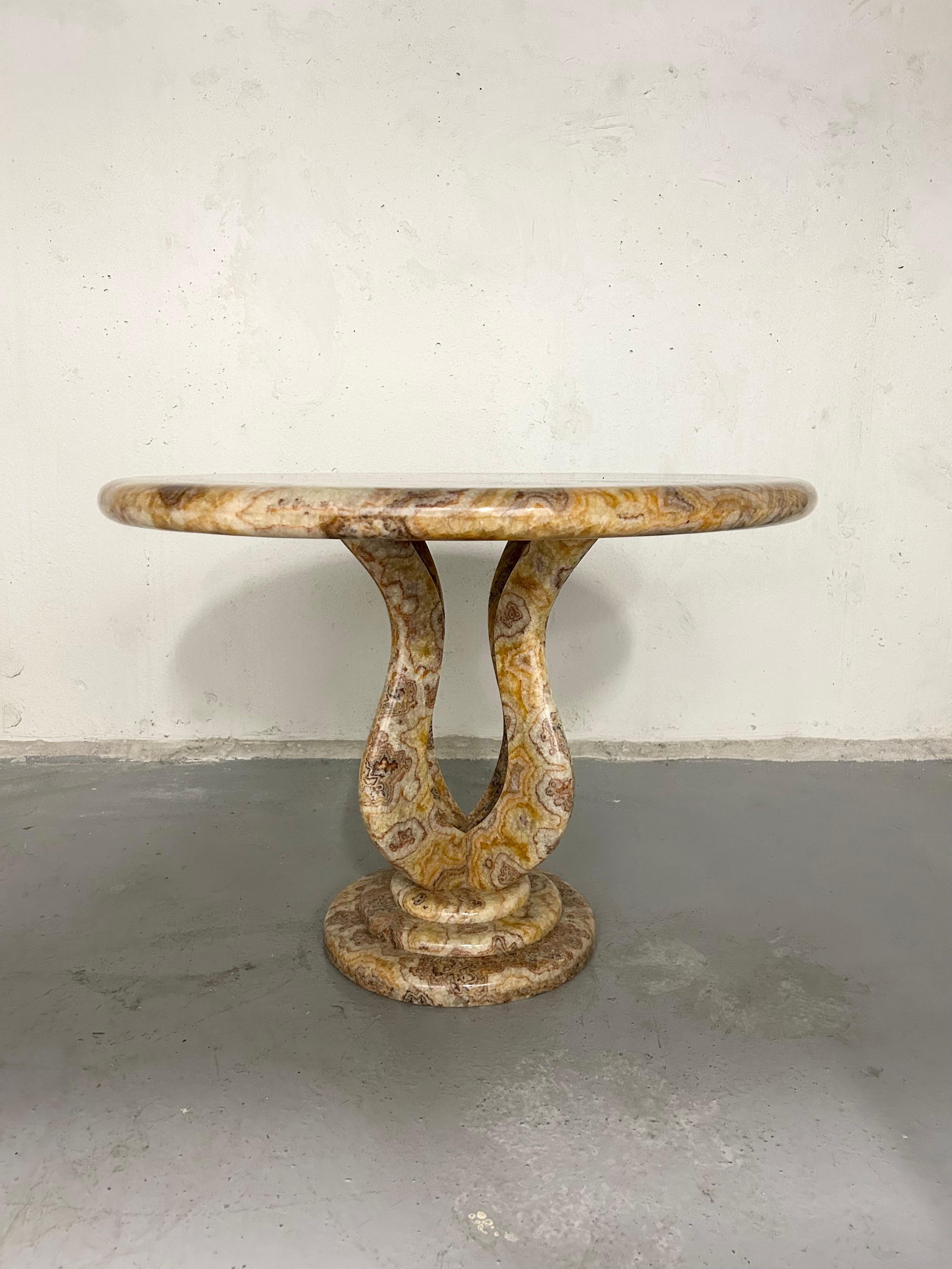 Vintage Agate End Table For Sale at 1stDibs