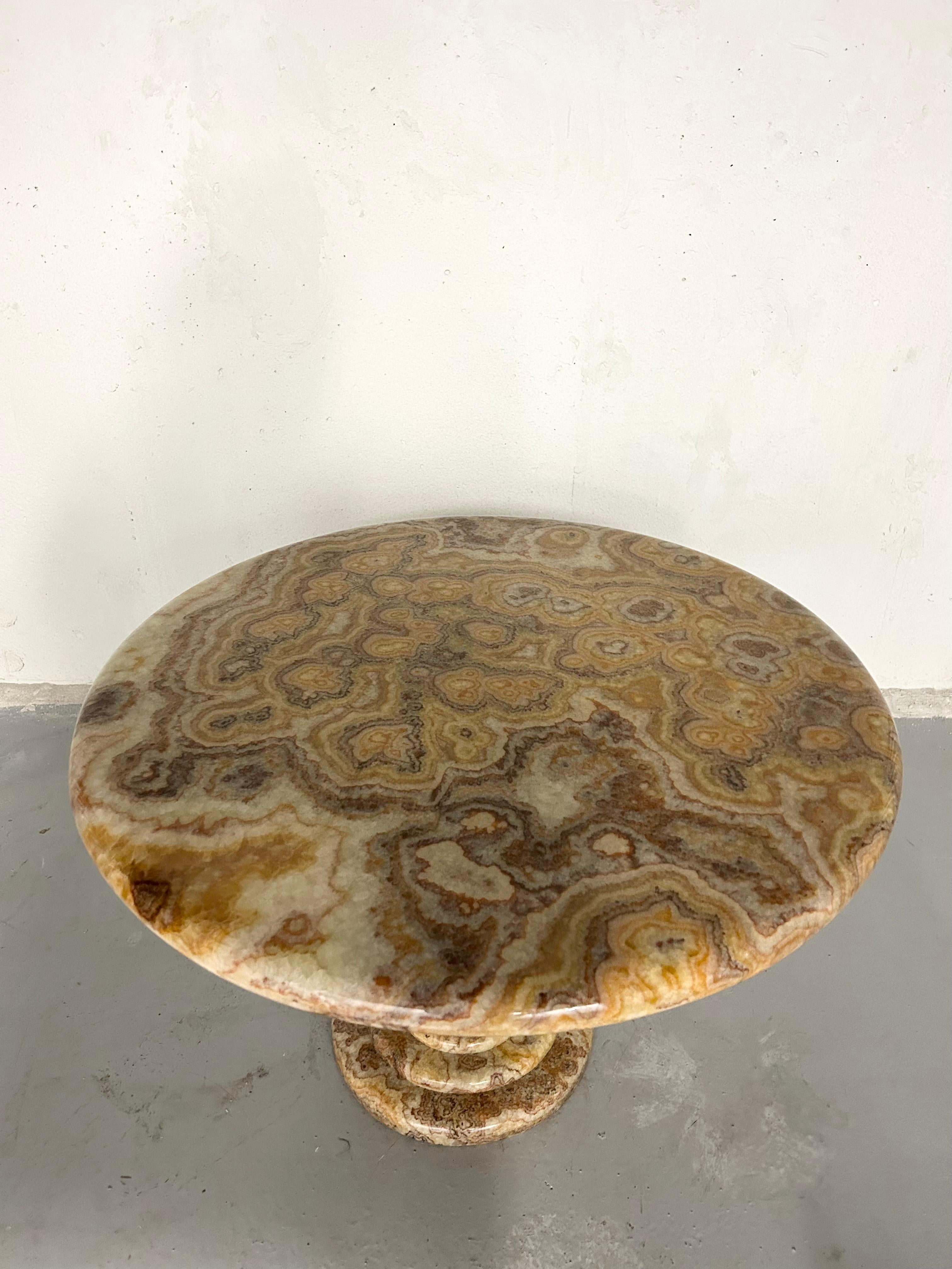 Vintage Agate End Table For Sale at 1stDibs