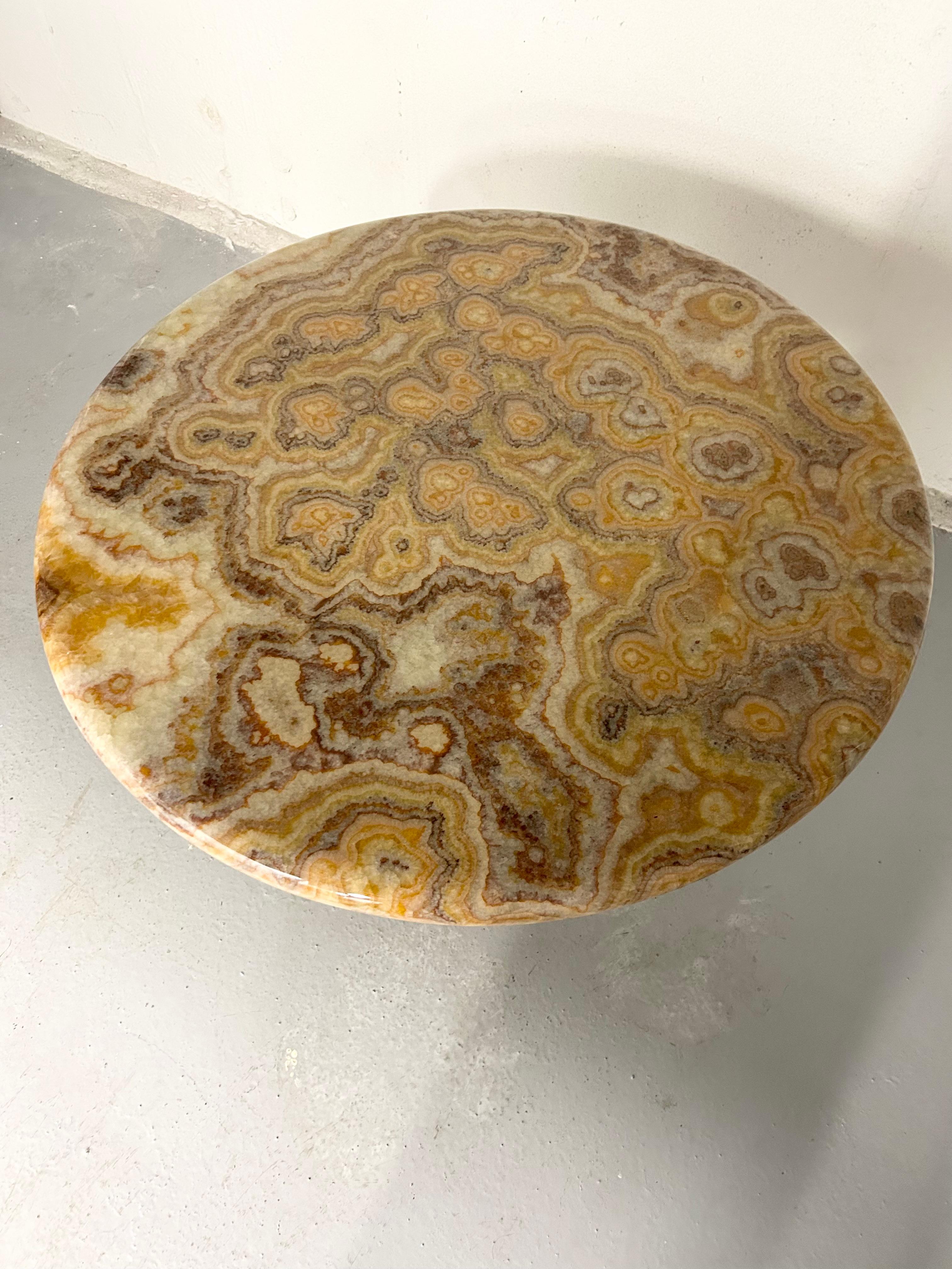 Vintage Agate End Table For Sale at 1stDibs