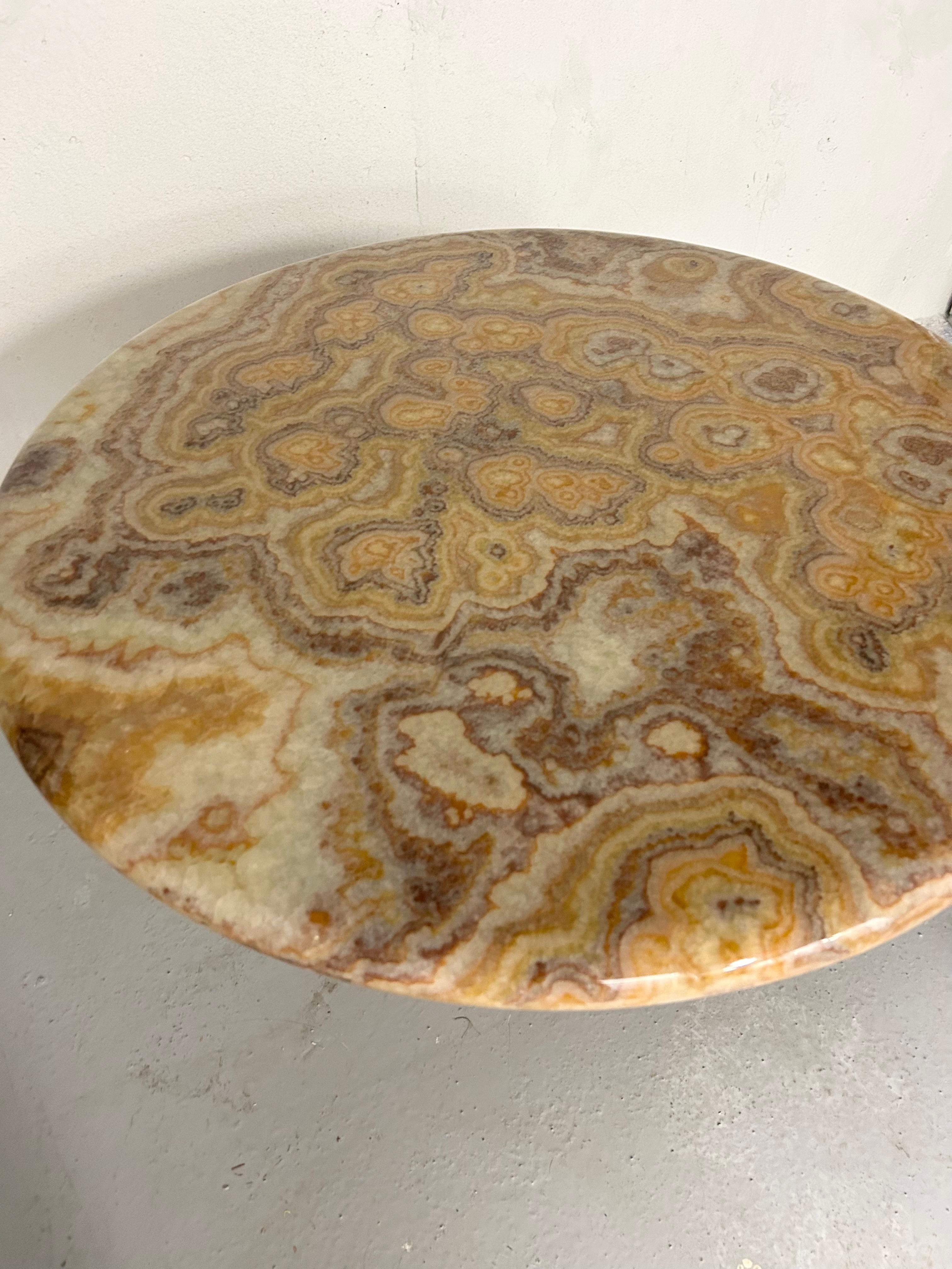 Vintage Agate End Table For Sale at 1stDibs