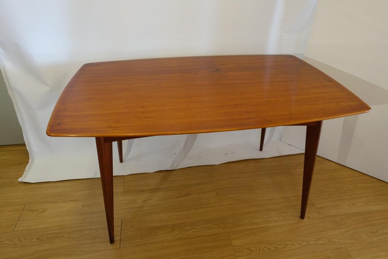 Vintage Agba Wood "Nilva" Dining Table by José Espinho for Móveis Olaio ...