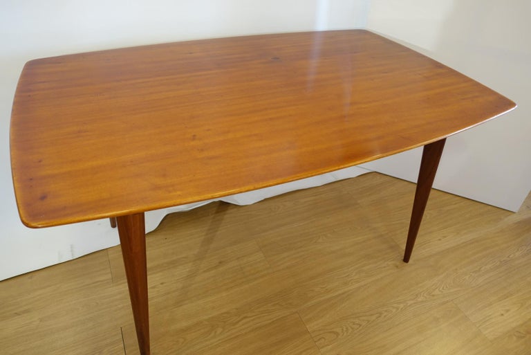 Vintage Agba Wood "Nilva" Dining Table by José Espinho for Móveis Olaio ...