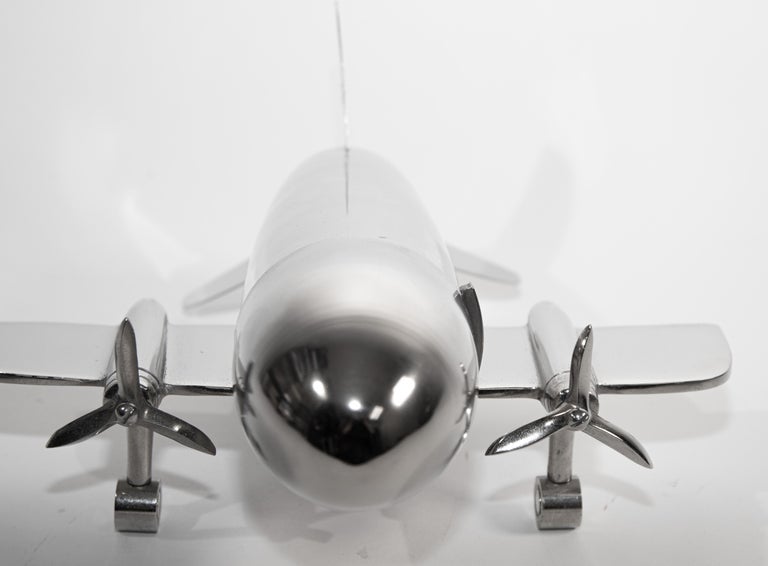 Vintage Airplane Form Cocktail Metal Shaker at 1stDibs