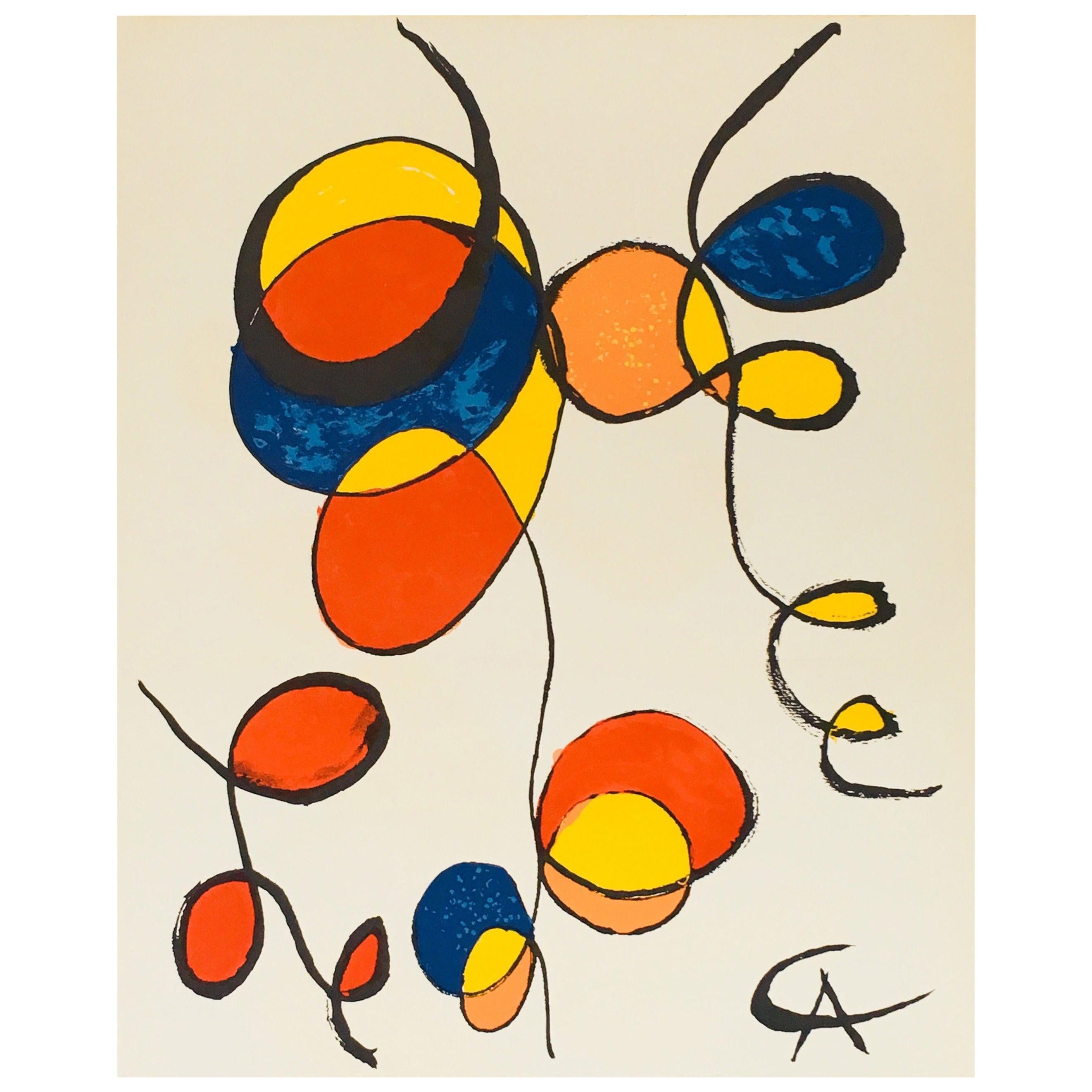 Vintage Alexander Calder Lithograph at 1stDibs