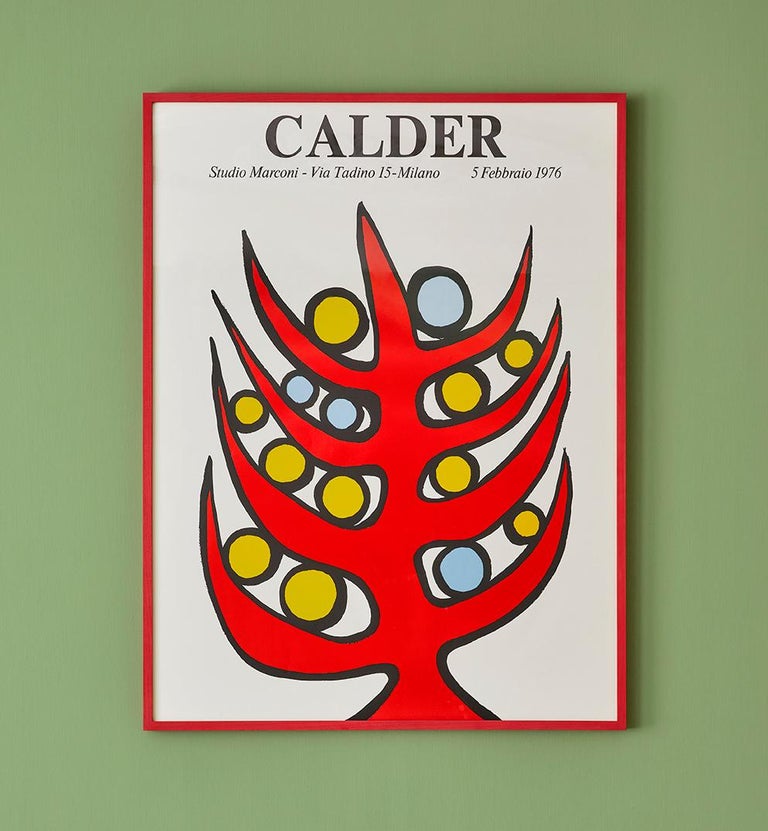 Vintage Alexander Calder Studio Marconi Exhibition Poster, Italy, 1967 ...