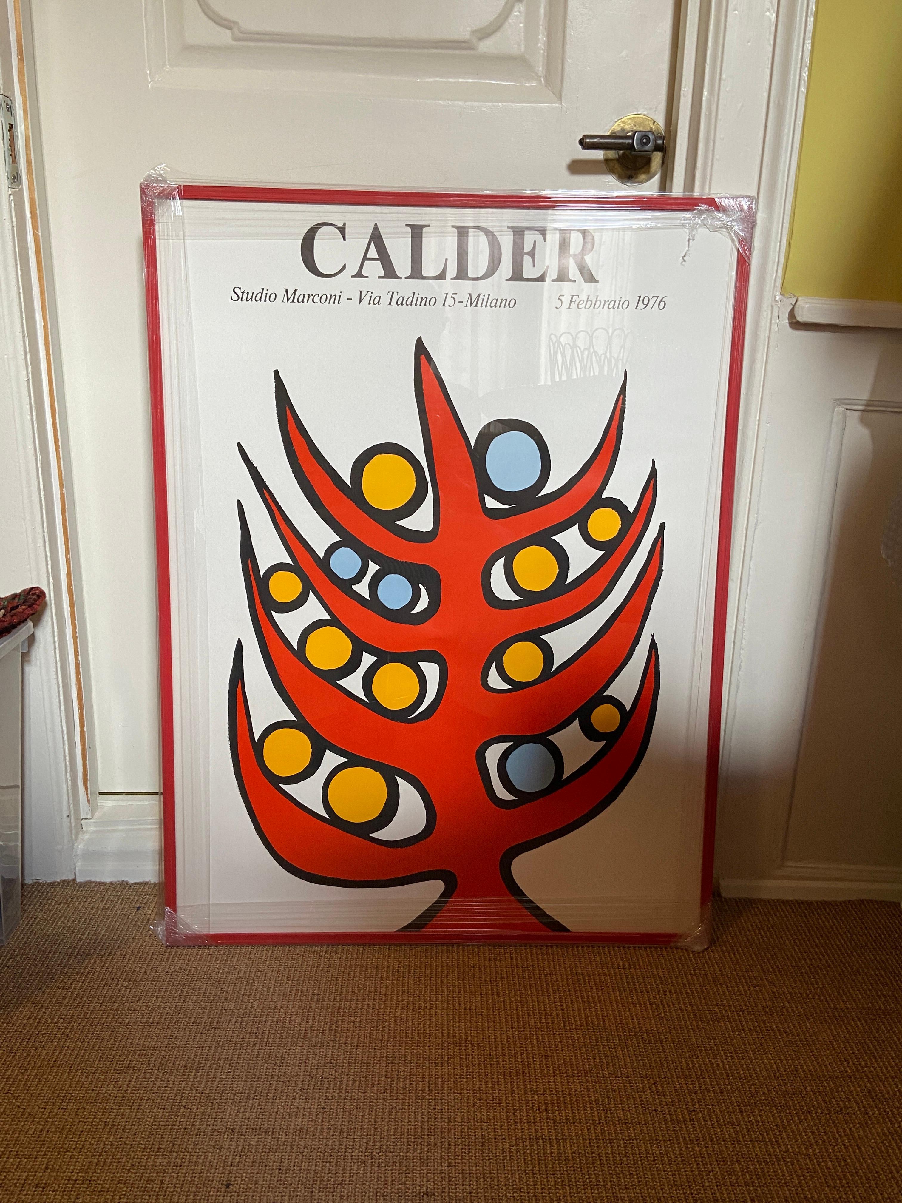 Vintage Alexander Calder Studio Marconi Exhibition Poster, Italy, 1967 ...