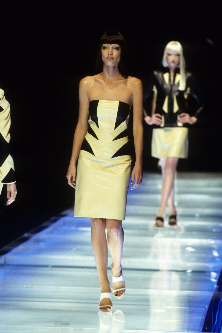 Vintage Alexander McQueen Flag Panel Strapless Dress 1998 Untitled ...