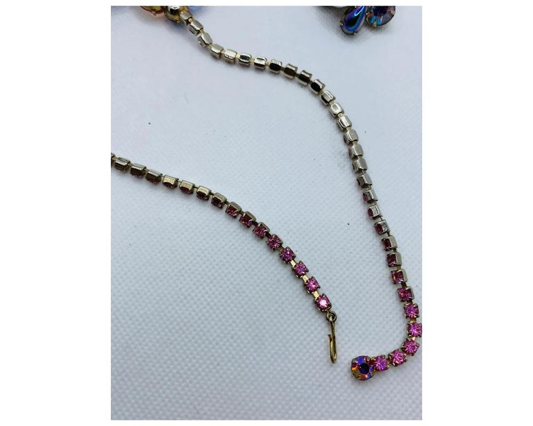 Vintage Alice Caviness Necklace Bracelet Earring Brooch Set For Sale at ...