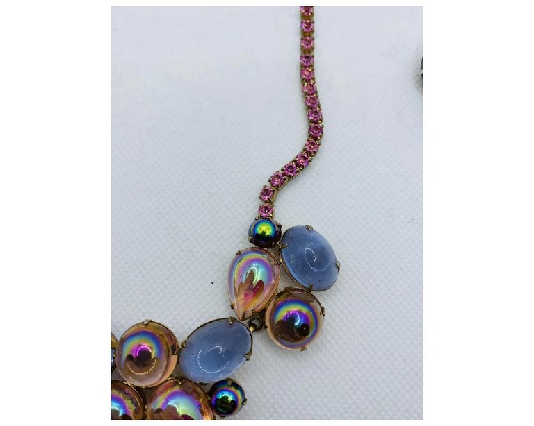 Vintage Alice Caviness Necklace Bracelet Earring Brooch Set For Sale at ...