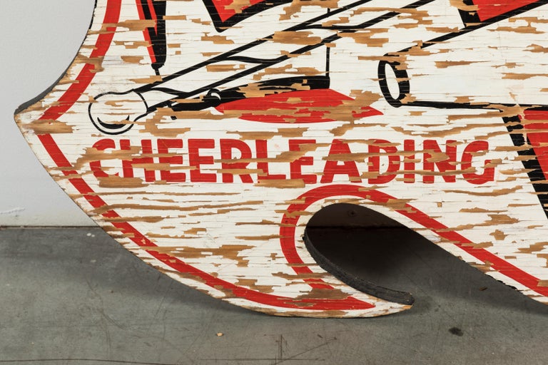 Vintage All American Cheerleading and Baton Twirling Trade Sign at 1stDibs