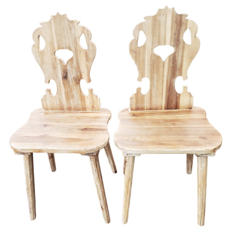 Vintage Alpine Swiss Chair Circa 1970 at 1stDibs