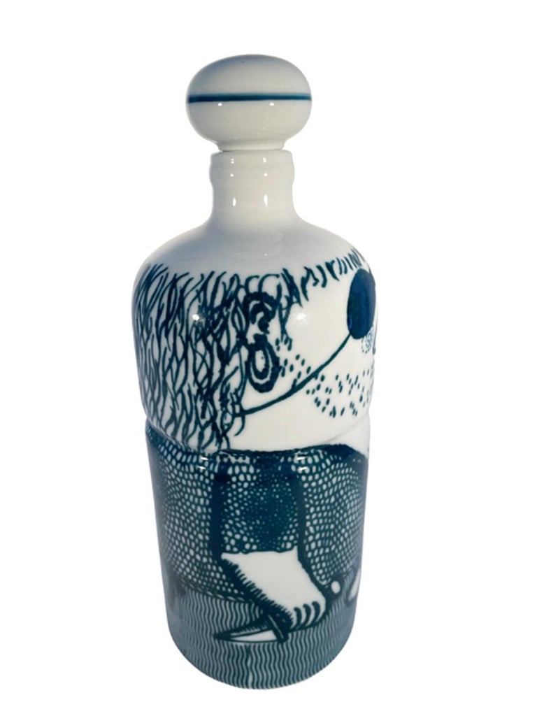 Vintage Altenkunstadt Porcelain Decanter, Pirate with Pistol and Knife ...