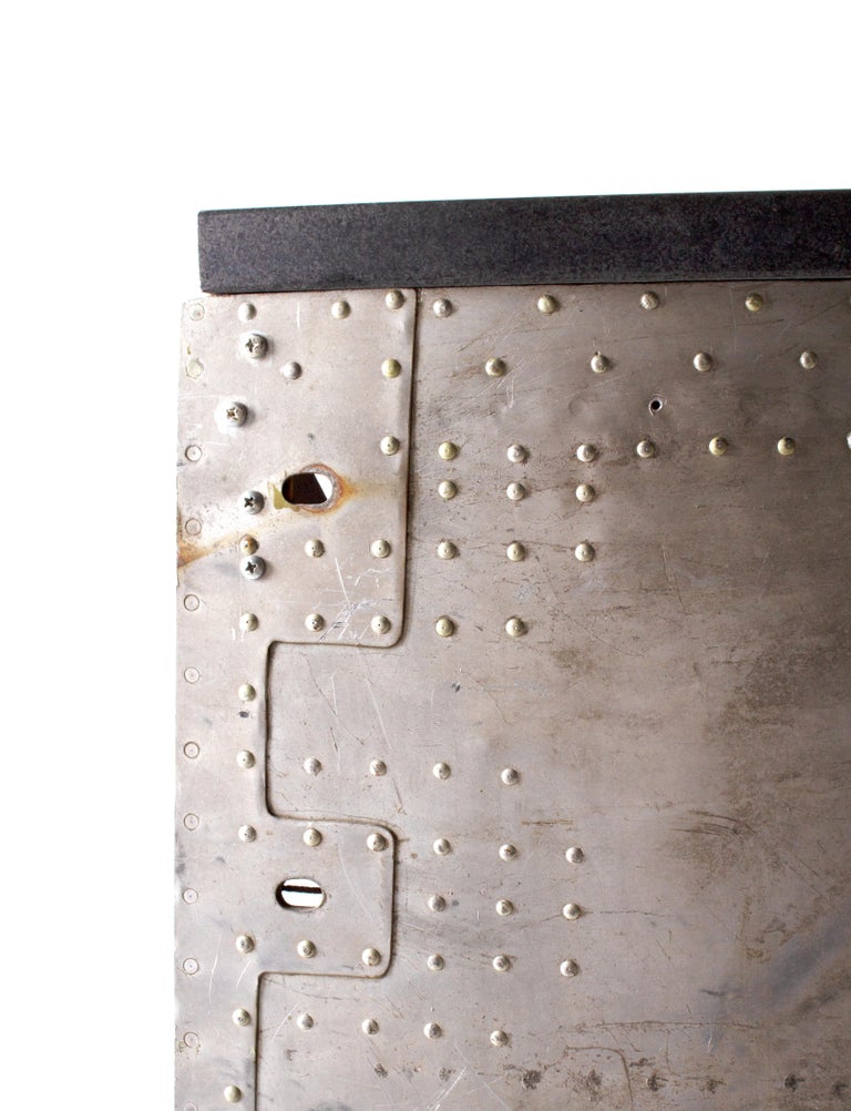 Vintage Aluminium Aircraft Engine Console Table at 1stDibs