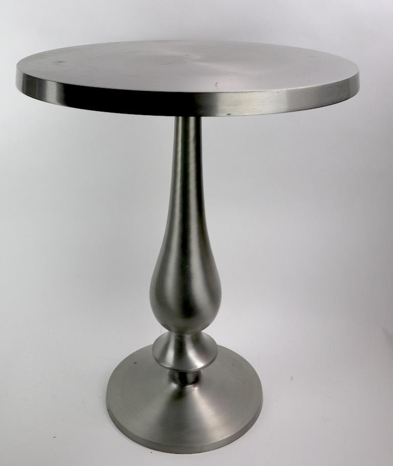 Vintage Aluminum Side Table at 1stDibs