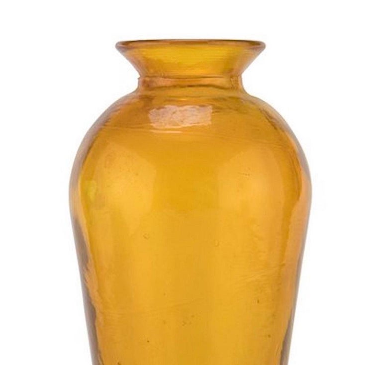 Vintage Amber Vase, Italy, 1930s at 1stDibs
