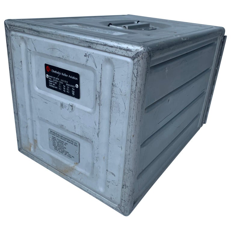Vintage American Airlines Aluminum Catering Galley Container Box at 1stDibs