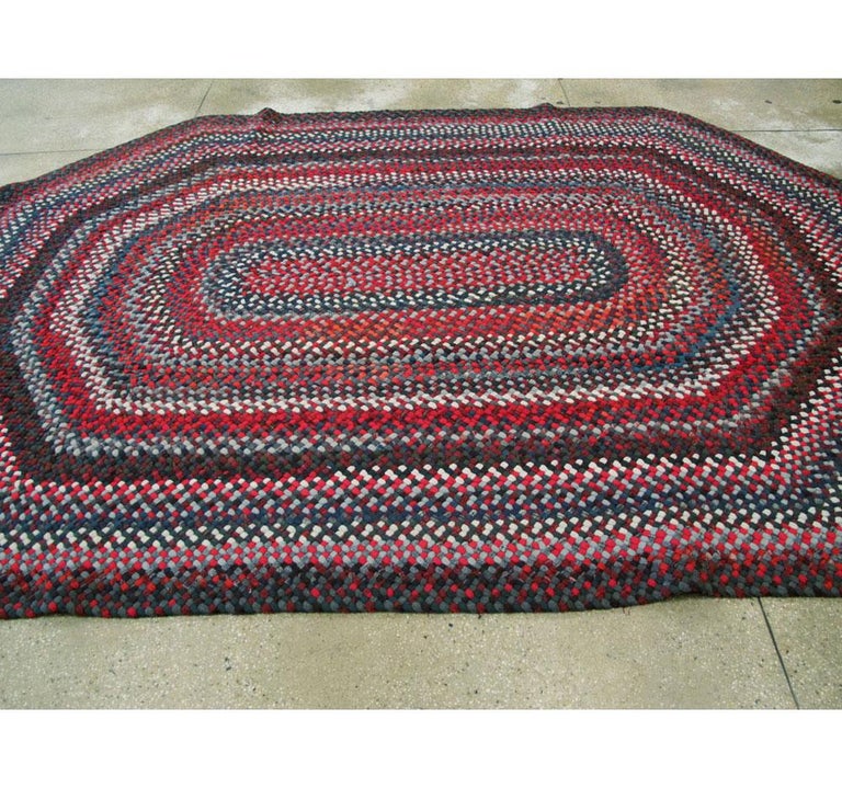 Vintage American Braided Rug For Sale at 1stDibs | american braided rugs