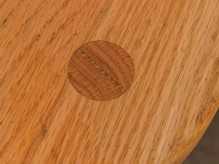 Vintage American Craft Oak Stool For Sale at 1stDibs | craft stool ...