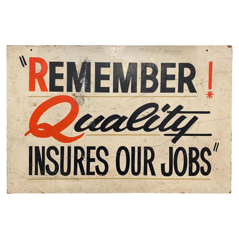 Vintage American Double Sided Factory Sign at 1stDibs | the bitterness ...