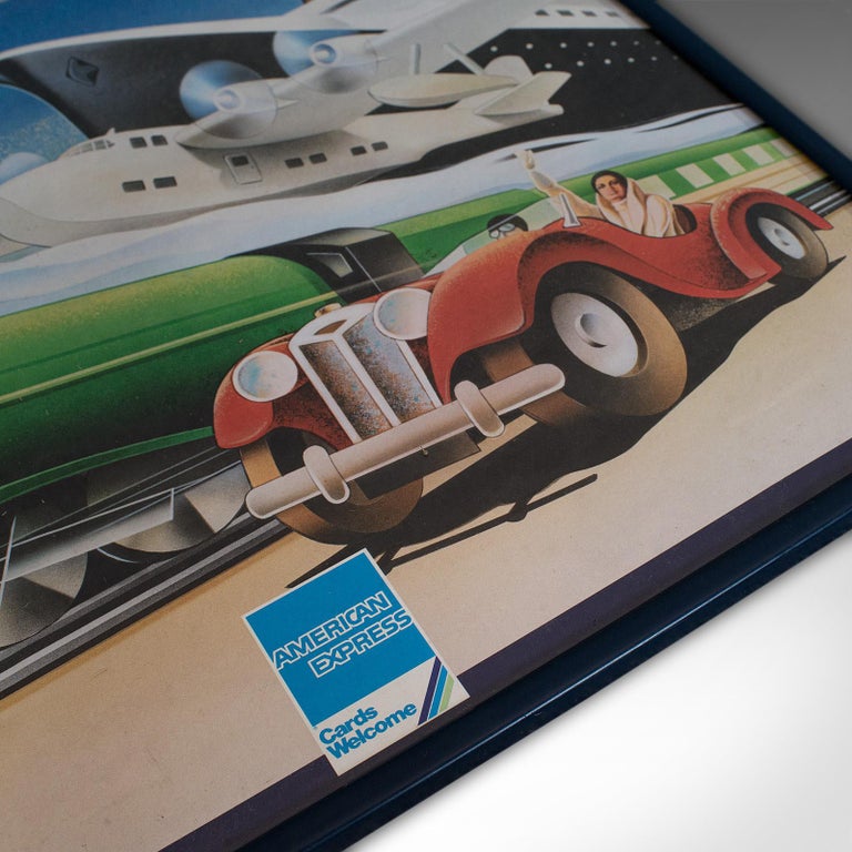 Vintage American Express Print, Framed, Retail, Advertisement, Poster ...