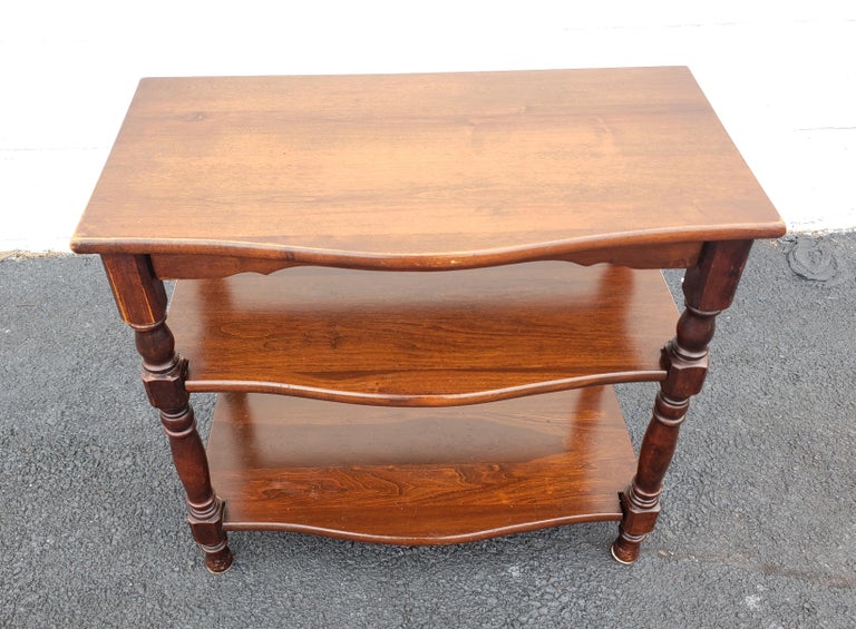 Vintage American Mahogany 3 Tier Table Console/ Server Table For Sale ...