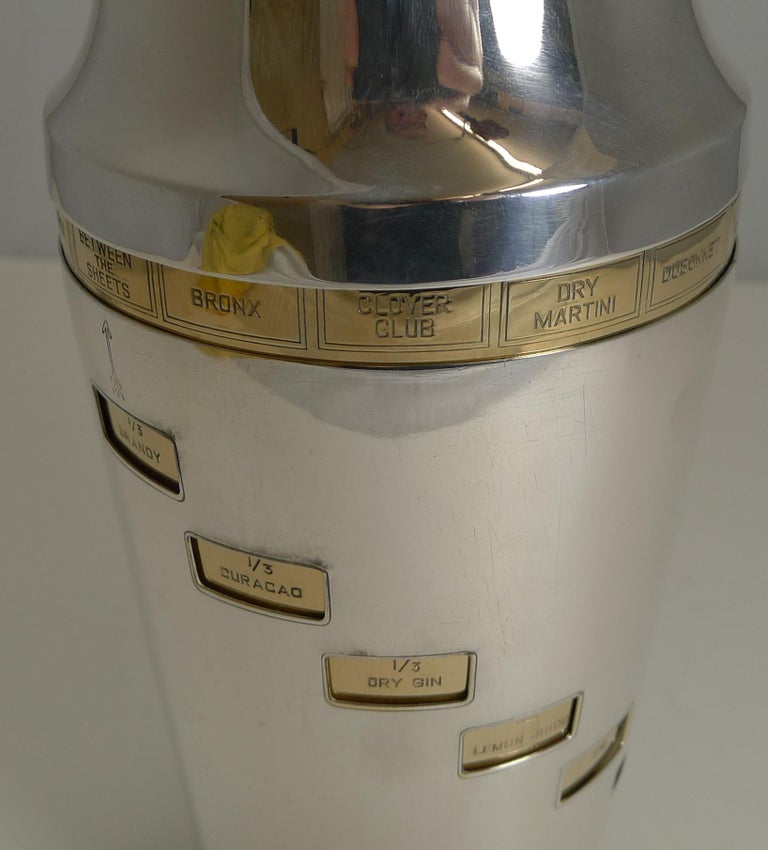 Vintage American Napier Recipe Cocktail Shaker, circa 1930, Art Deco at ...