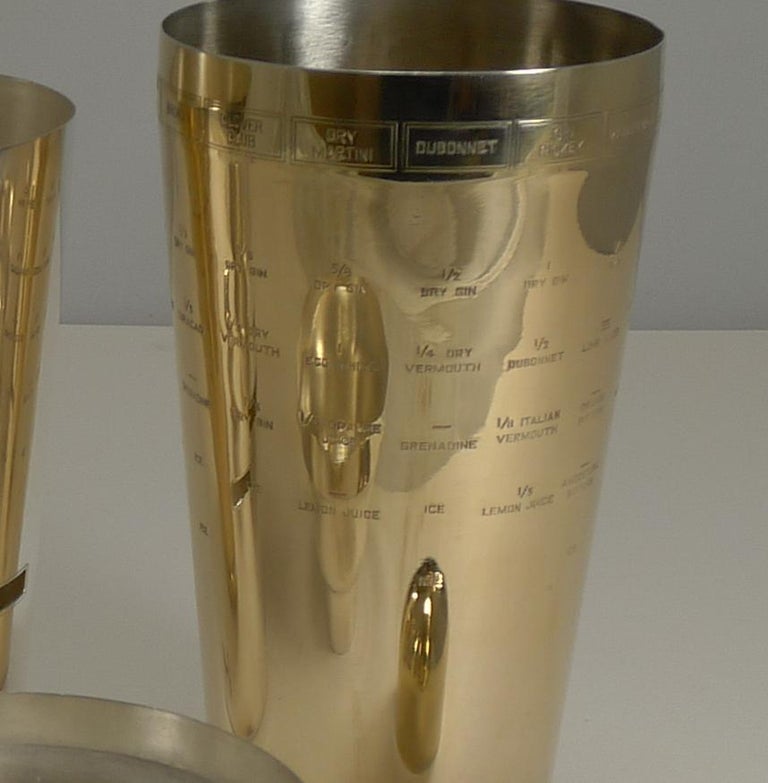 Vintage American Napier Recipe Cocktail Shaker, circa 1930, Art Deco at ...