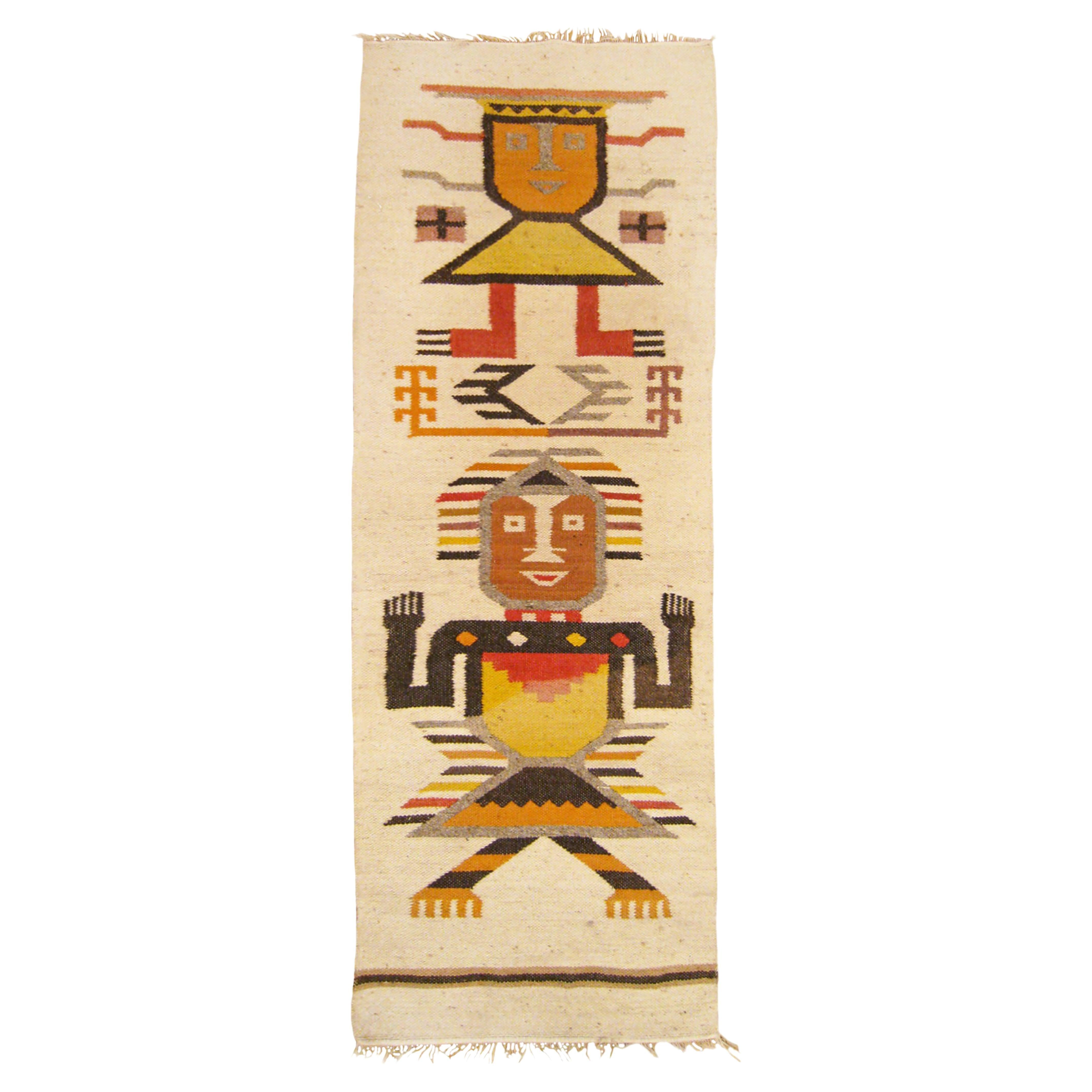 Vintage Navajo Rug in Storm Pattern at 1stDibs