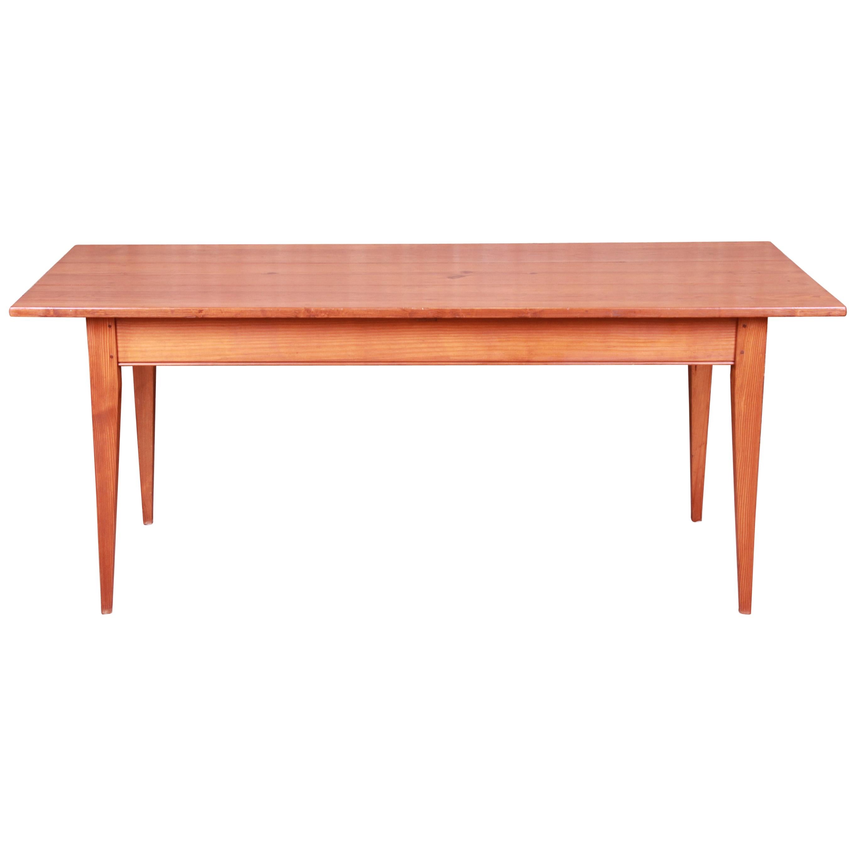 Vintage American Pine Harvest Farm Table at 1stDibs
