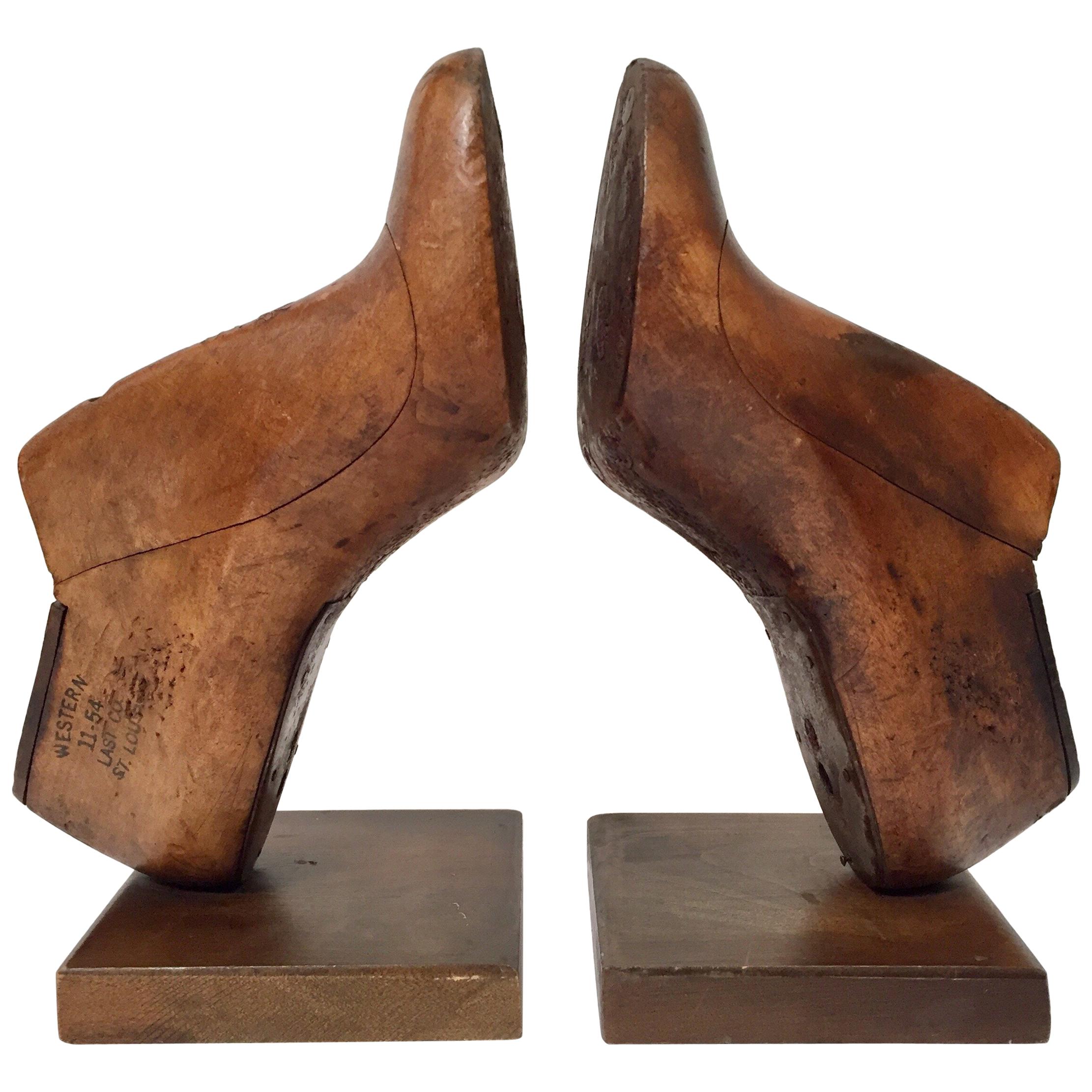 Art Deco Stylized Wood Sculptures of Horse Bust Bookends For Sale at ...