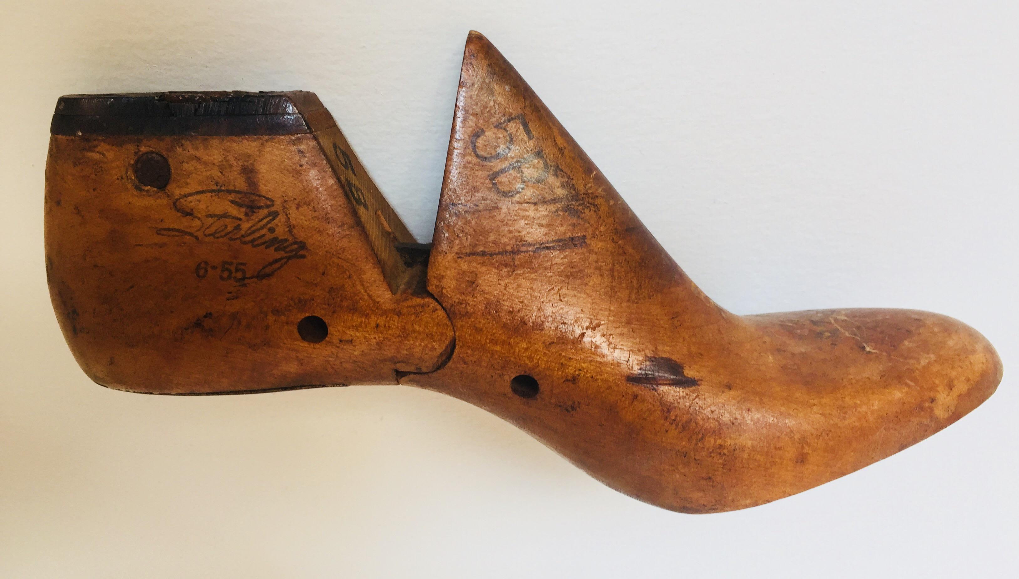 Vintage American Wood Women Shoe Mold by Sterling at 1stDibs | wooden ...