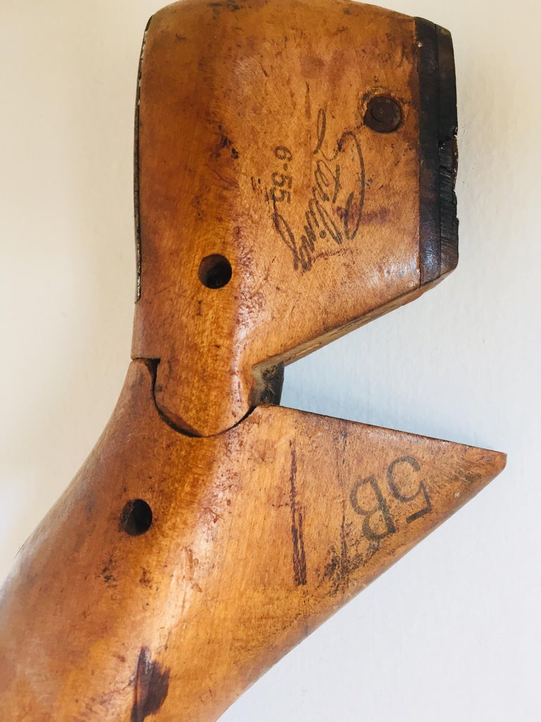 Vintage American Wood Women Shoe Mold by Sterling at 1stDibs