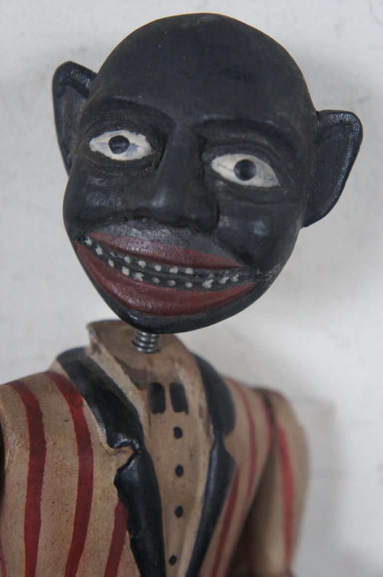 Vintage Americana Folk Art Jointed Wood Puppet Toy Clog Jig Dancer ...