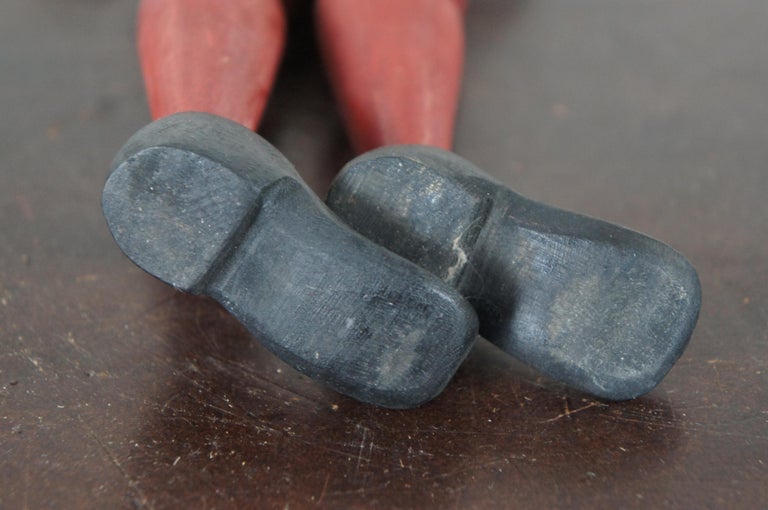 Vintage Americana Folk Art Jointed Wood Puppet Toy Clog Jig Dancer ...